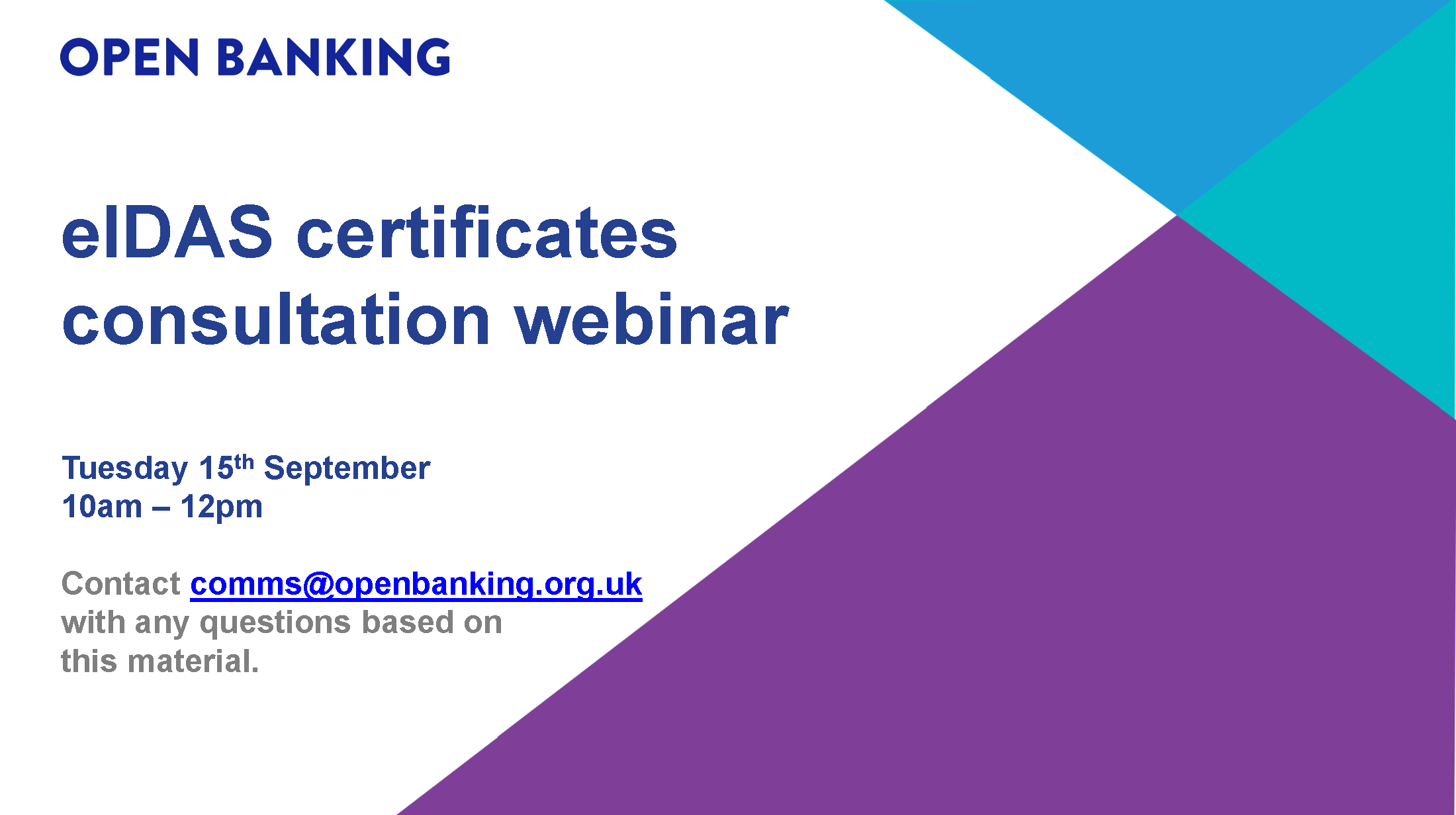 November ’20 eIDAS webinar recap - Open Banking